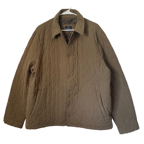J. Crew | Jackets & Coats | J Crew Mens Olive Green Quilted Field ...